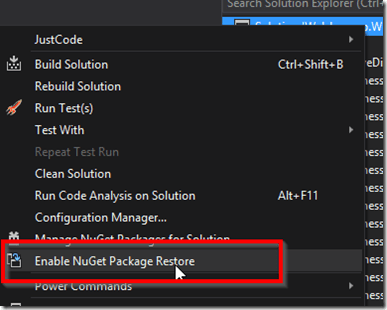 Nuget: Switching from "Enable Package Restore" to "Automatic Package Restore" | Chris May